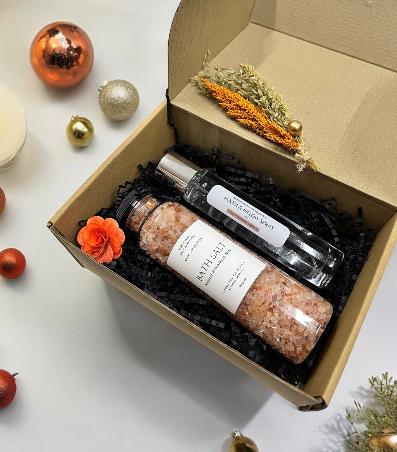 Soothing Salt & Spray - Kraft Box – Himalayan Salt and Light Ph