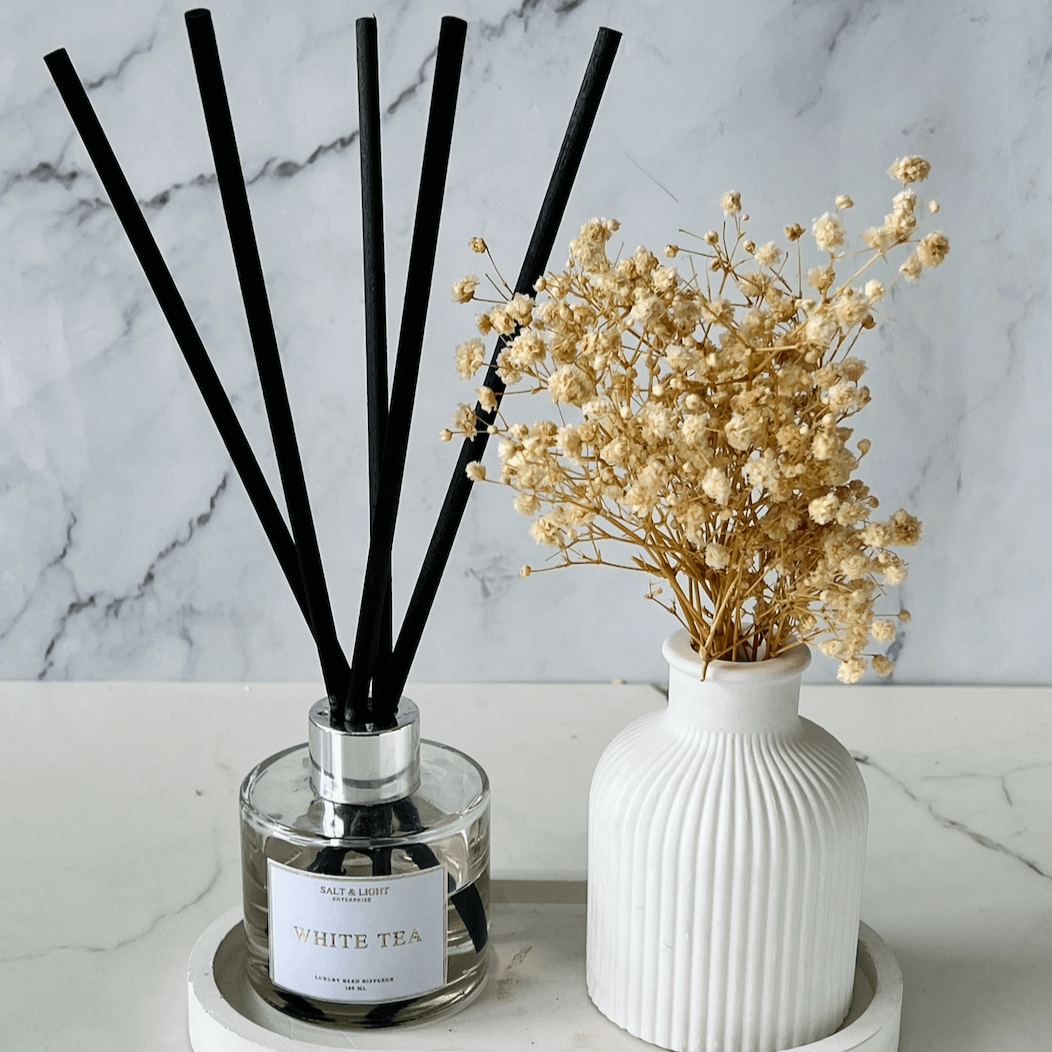 White Tea Reed Diffuser Solo 100ml – Himalayan Salt and Light Ph